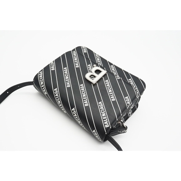 Balenciaga | Bags | Balenciaga B Shoulder White Black Diagonal Small ...